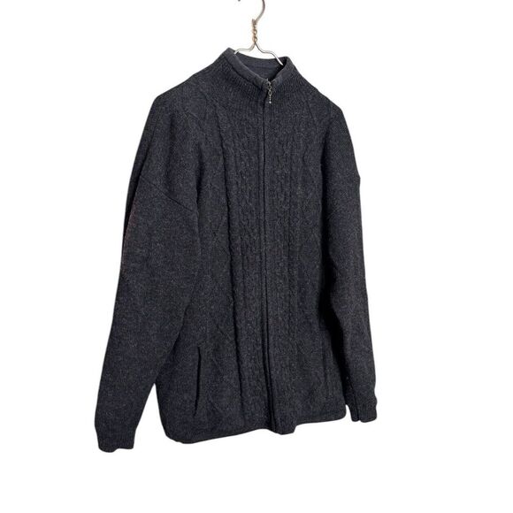 Aran Crafts | Sweaters | Aran Woolen Mills Sweater Jacket Zip Cable ...